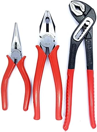PERFECT TECH 3 Pcs Set Combination Plier 8 inch | 10 Inch Water Pump ...