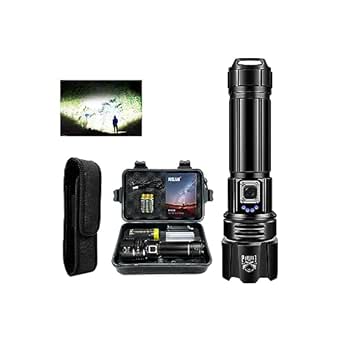 Poslani Flashlights LED High Lumens Rechargeable,Brightest 950000 ...