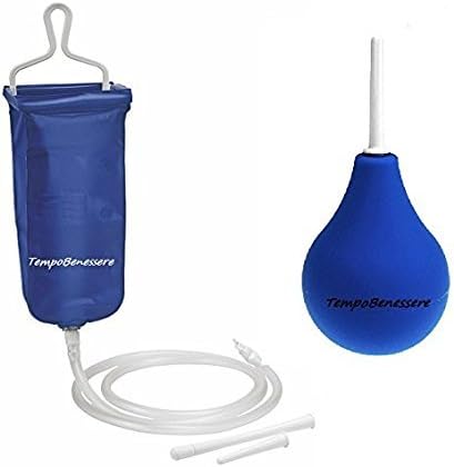 Kit Clistere - Enteroclisma 2 Litri + Peretta con cannula - Enema ...