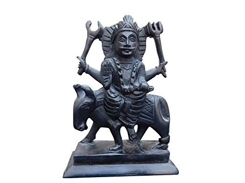 Vintagebharat marble stone Lord Shani Deva idol, stone Shani Deva ...