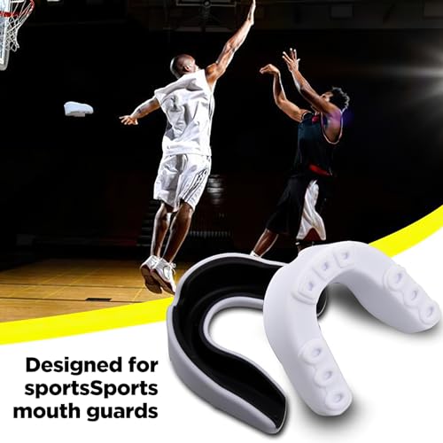 2PCS Gum Shield Adult, Mouthguard Slim Fit, Sports Premium Adult Mouth ...