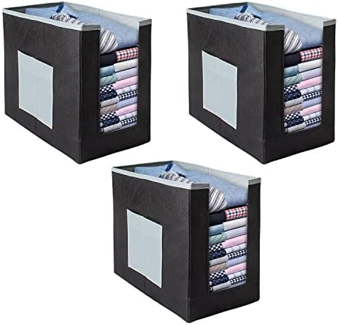 PrettyKrafts 3 Pcs Non Woven Shirt Stacker/Cloth Organizer for Storage ...