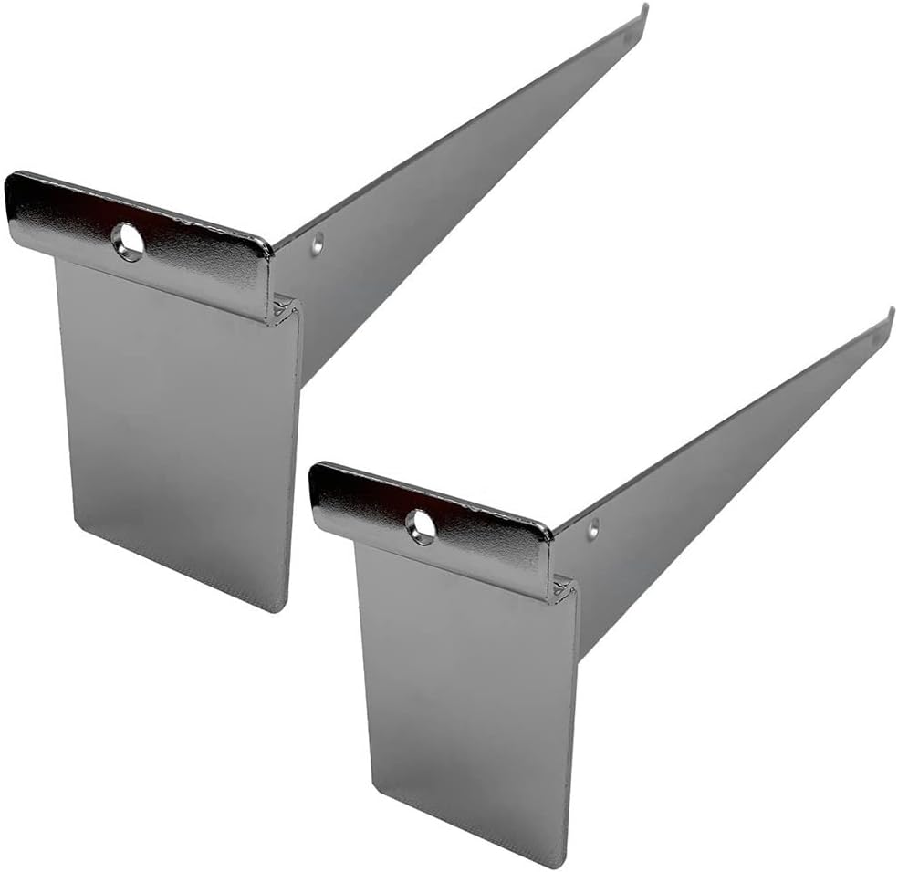 Amazon.com: 16" Slatwall Shelf Bracket, Chrome, Hanger Display Panel ...