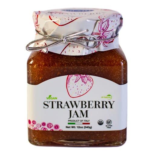 Amazon.com: Giusto Sapore Imported Italian Strawberry Jam - 55% Fruit ...