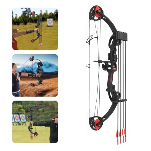 Compound Bow and Arrow Set, 75cm Archery Bow Kit with Arrows Youth ...