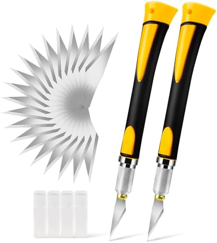 Amazon.com: WRAPXPERT Precision Hobby Knife Set,2PCS Heavy Duty Utility ...