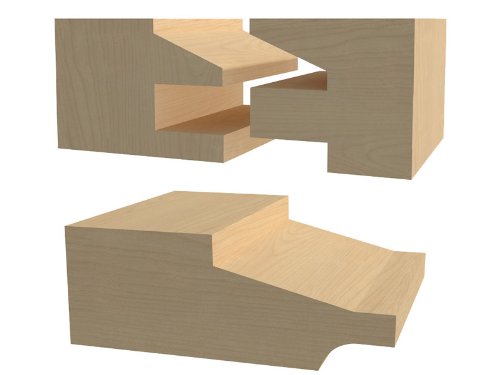 Yonico 12350 Shaker 3 Bit Raised Panel Cabinet Door Router Bit Set with ...