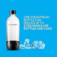 Amazon.com: SodaStream Dishwasher Safe 1L Classic DWS Carbonating Bottle Black (twinpack), Pack ...