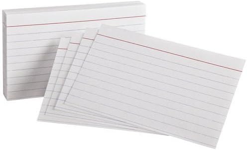 Record Index Cards 152mm x 102mm Feint Ruled Qty 100 : Amazon.co.uk ...