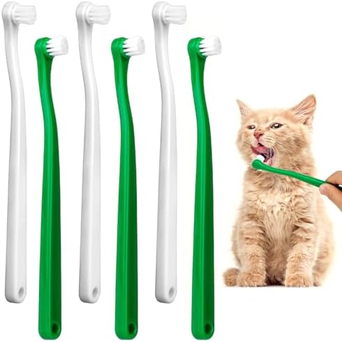 Amazon.com : Pet Dog Toothbrush for Small Dogs Mini Head Cat Toothbrush ...