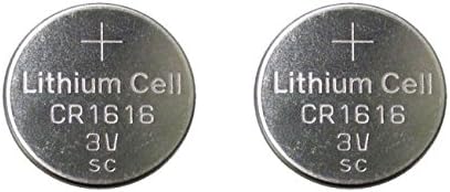 Techtastic 2x CR1616 Key Car Batteries Cells / Alarm Fob Remote ...