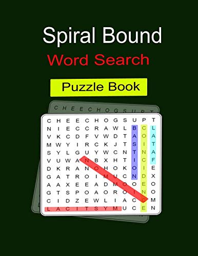 Amazon.com: Spiral Bound Word Search Puzzle Book: word search puzzles ...