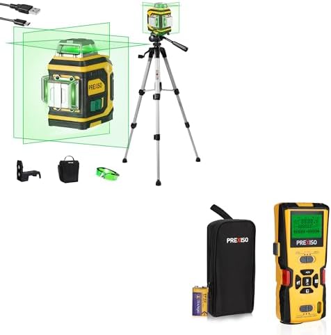PREXISO 5-in-1 Stud Finder with Laser Level Marking, Ultrasound ...