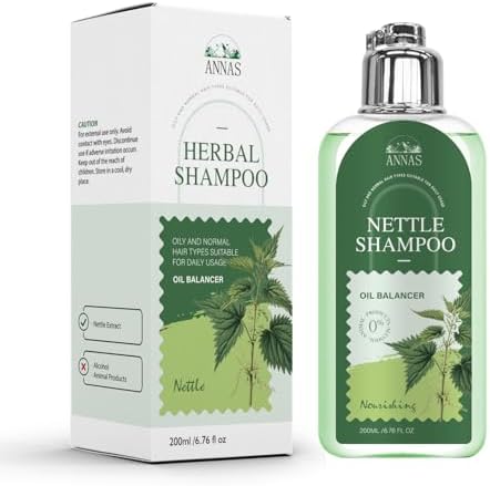 Amazon.com : ANNAS Nettle Shampoo - Organic Formula,Helps Regulate ...