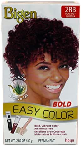 Amazon.com : Bigen Easy Color #2rb Burgundy Kit, 1 Ea, 1count : Beauty ...