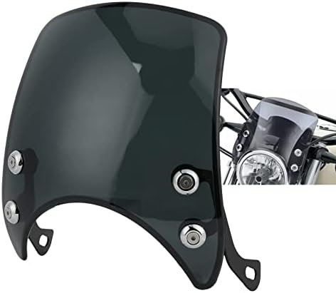 Universal Motorcycle Windshield, Durable PC Material Flyscreen ...