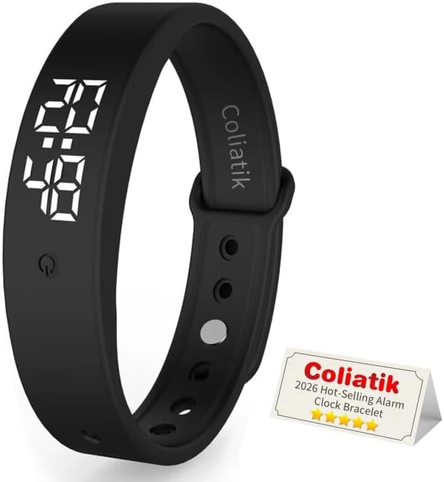 Amazon.com: Vibrating Alarm Wristband Deaf People Watch Band Fit Sleeps ...