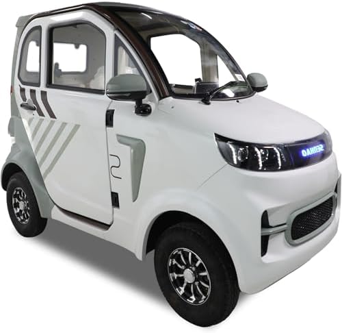 Amazon.com: Enclosed Mobility Scooter for Seniors, All-Weather 4 Wheel ...