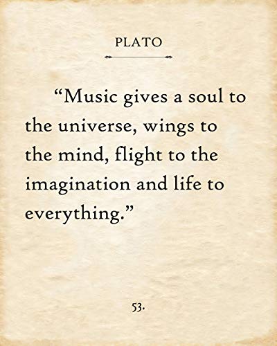 Music Gives A Soul To The Universe Canvas