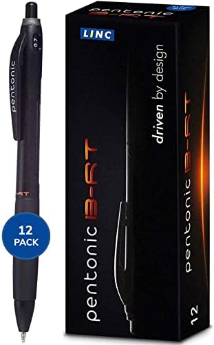 Amazon.com : linc Pentonic BR-T Retractable Ballpoint Pens, 12 Count ...