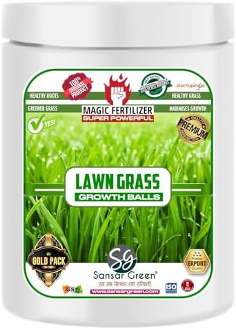 Sansar Green® Lawn Grass Growth Magic Balls Fertilizer for Maximising ...