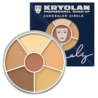 Amazon.com : Kryolan Concealer Circle (USA) - Full Coverage 6-Color ...