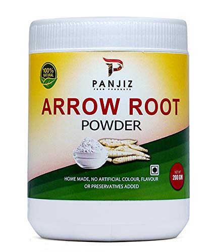 PANJIZ Arrowroot Powder for Food 100% Natural Pure and Raw Flour only ...