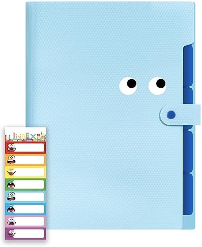 Amazon.com : Sooez Cute Folders, 5 Pocket Expanding File Folder with ...