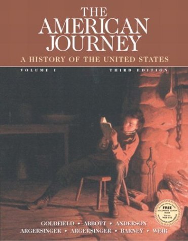 Amazon.com: The American Journey, Vol. 1, Third Edition: 9780131825529 ...