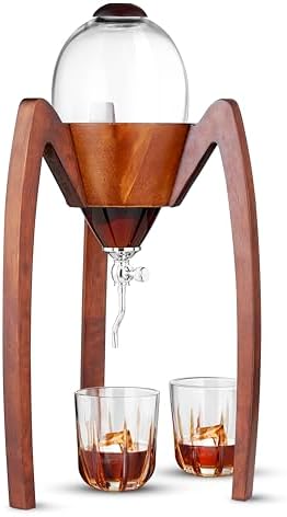 Amazon.com | Woodronic Decanter Set for Men with 2 Whiskey Glasses, 68 ...