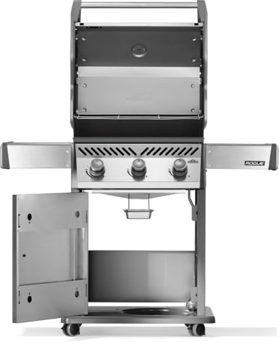 Napoleon Rogue 425 Propane Gas Grill, Stainless Steel, Durable 3-Burner ...