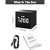 Amazon.com: JALL Digital Alarm Clock, with Wooden Electronic LED Time ...