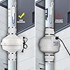 Amazon.com: Dcfairfan 4x3 Inch Radon Mitigation System Kit, Quiet ...