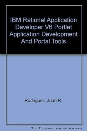 IBM Rational Application Developer V6 Portlet Application Development ...