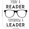 Amazon.com: Vinyl Wall Art Decal - Today A Reader, Tomorrow A Leader ...