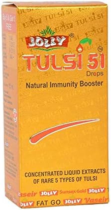 Amazon.com: Jolly Tulsi 51 Drops Natural Immunity Booster (Light Gold ...
