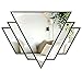 Amazon.com: Kemmandi Black Triangle Decor Mirror,24x32Inch Farmhouse ...