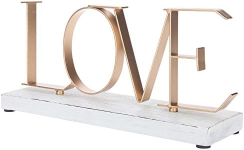 Amazon.com: Kigley Valentine's Day Wooden Love Sign Wedding Table ...
