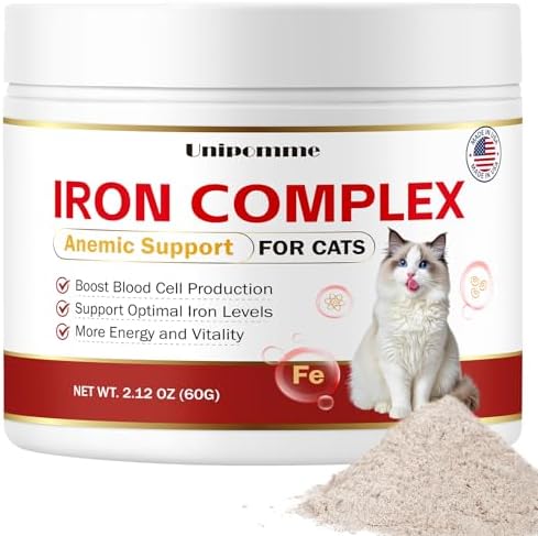 Amazon.com: Unipomme Iron Supplement for Cats - Supports Anemia, Low ...