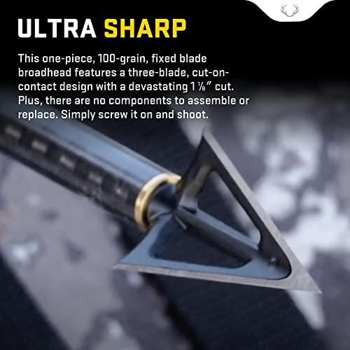 Snapklik.com : TenPoint EVO-X Montec Fixed Blade Broadhead - Pack Of 3 ...