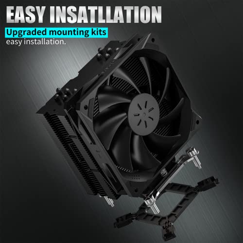 Snapklik.com : upHere S5BK CPU Air Cooler LGA 1700 Ready 5 Copper ...