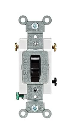 Leviton Commercial Quiet Toggle Switch 3 Way 15 Amp 120 V Brown Csa ...