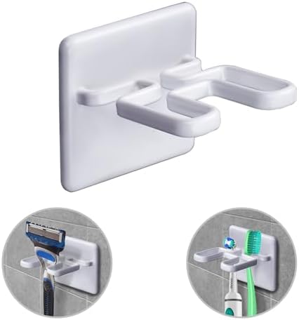 Amazon.com: Ridegeek Toothbrush Holder Wall Mounted for Bathroom Shower ...