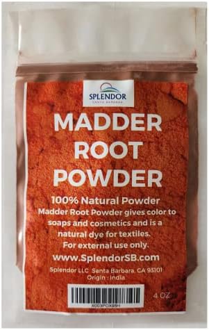 Amazon.com: Splendor Madder Root Powder - Natural Sustainable Dye ...