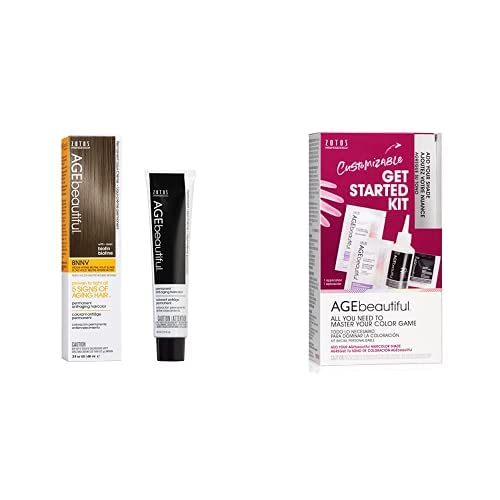 AGEbeautiful Permanent Liqui Creme Hair Color Dye & Developer Starter ...