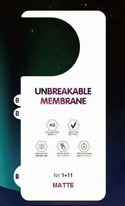 MOBIKTC Membrane Screen Protector Back Side Flexible Plastic Tempered ...