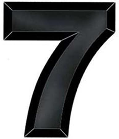 Amazon.com: Black Plastic Number"7" : Toys & Games