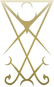Amazon.com: Sigil of Lucifer Version 3 10 inch Gold Indoor Outdoor ...