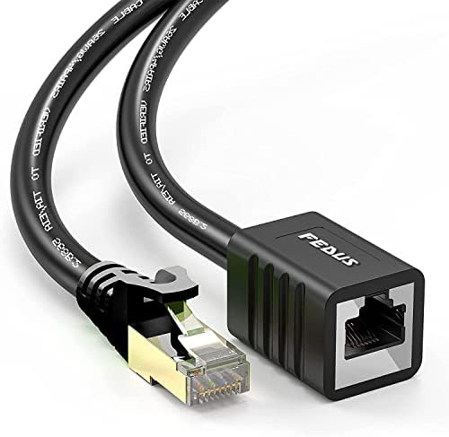 RJ45 Male to Female Extension Cable, FENTICO Cat5 Cat5e Cat6 Cat6e Cat7 ...
