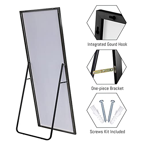 NeuType 64"x21" Full Length Mirror Floor Mirror with Standing Holder ...